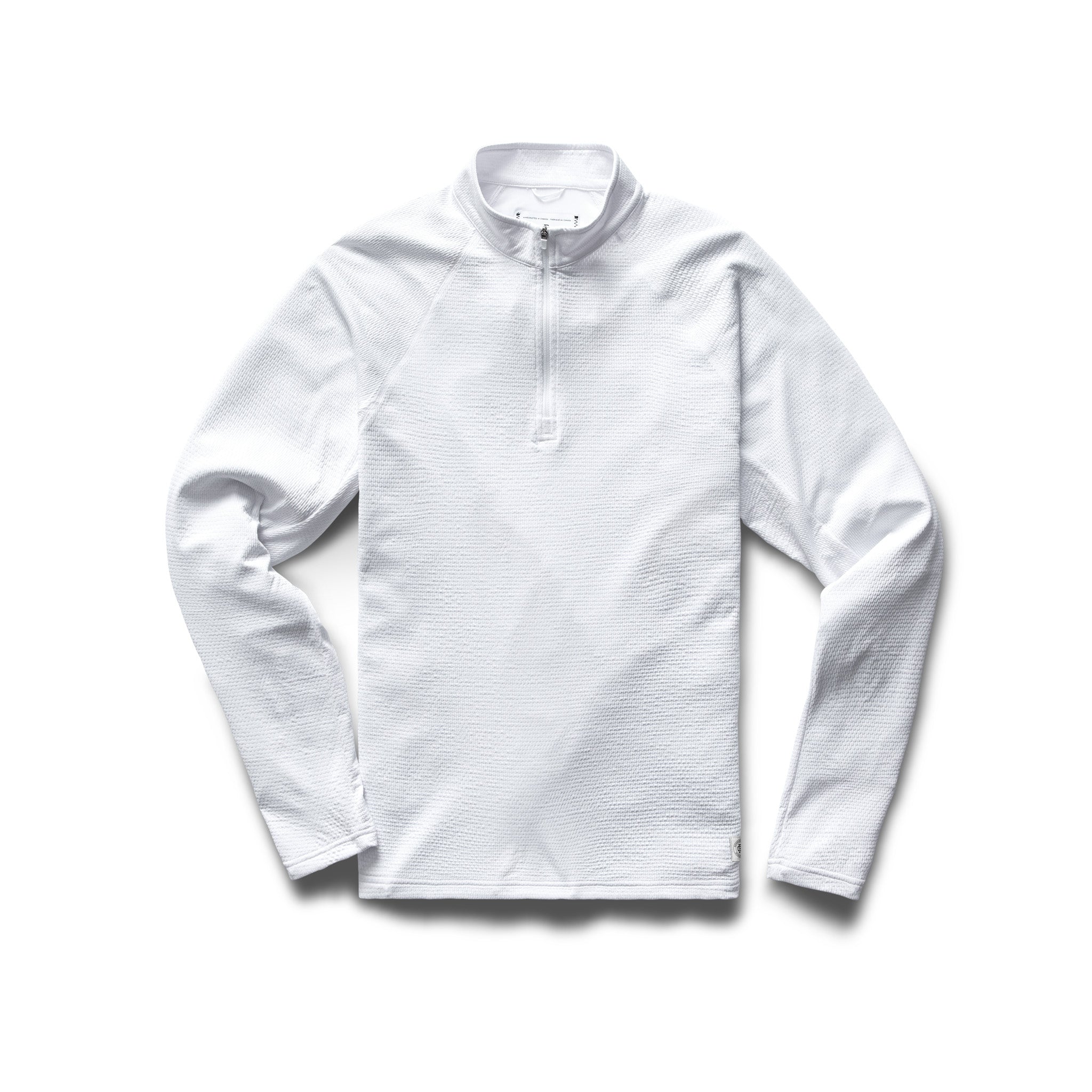 SOLOTEX HALF ZIP (WHITE) - REIGNING CHAMP – Jeff's Guyshop