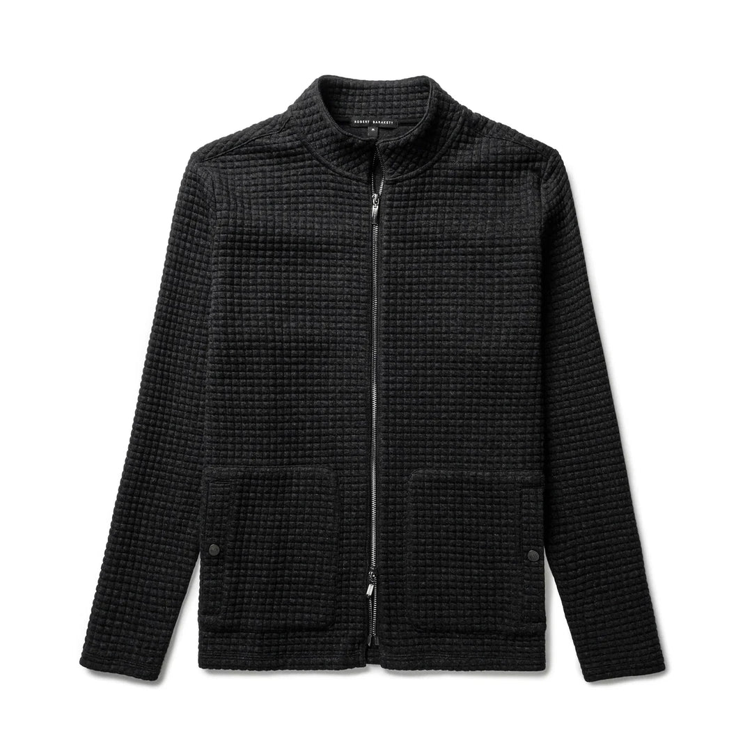 HENGRAVE LONG SLEEVE ZIP (BLACK) - ROBERT BARAKETT – Jeff's Guyshop